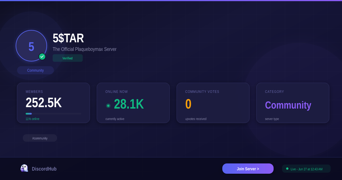 5$TAR Discord Server — Join 252K+ Members | Community [2026]