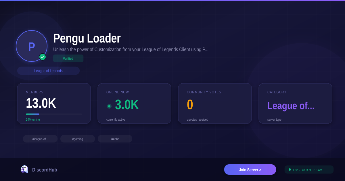 Pengu Loader Discord — 13K+ Members | #1 League of Legends Server [2026]