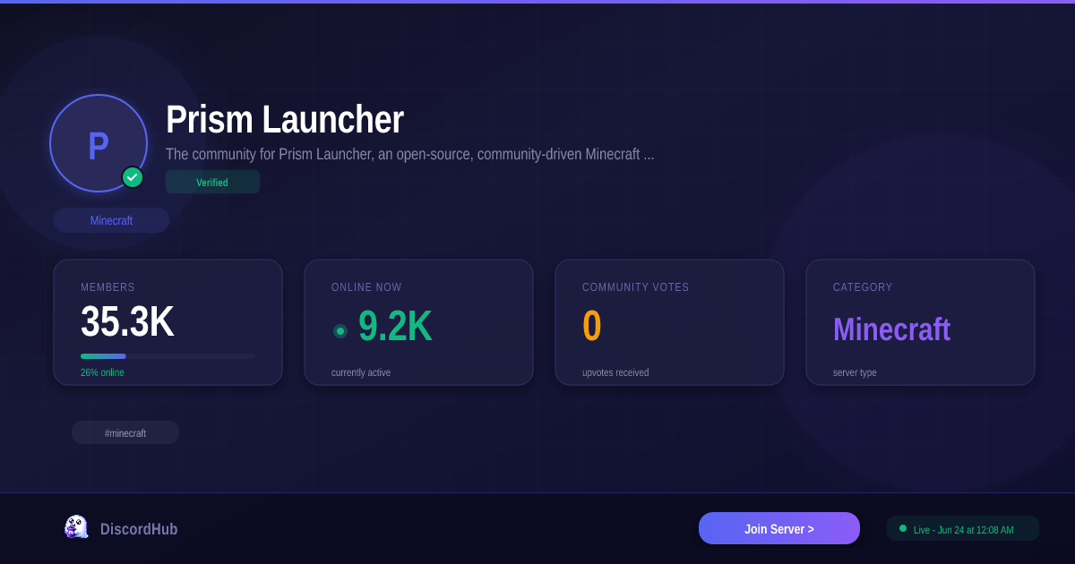 Join Prism Launcher Discord — 35K+ Minecraft Members [Free Invite]