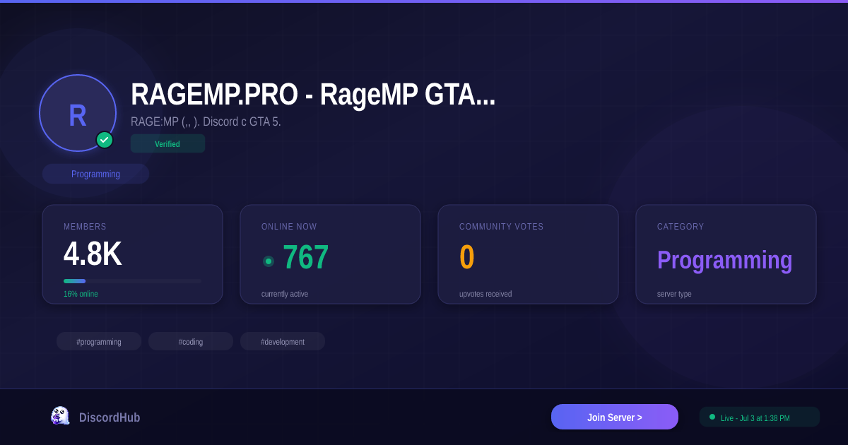 RAGEMP.PRO - Все для RageMP GTA 5, готовые сервера, статьи, моды, стол ...
