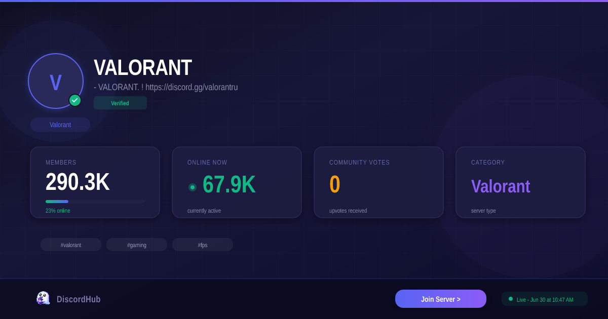 Join VALORANT СНГ Discord — 288K+ Active Valorant Members [Free]